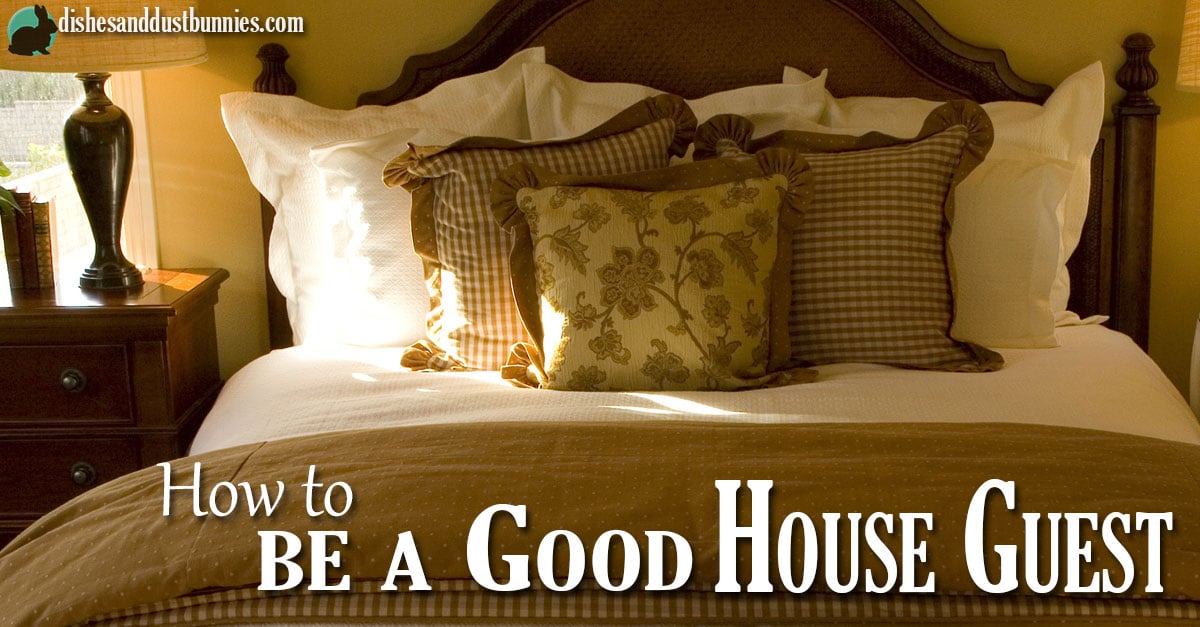 Remembering Proper House Guest Etiquette - Dishes & Dust Bunnies
