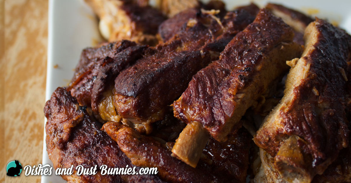 Instant Pot BBQ Ribs (with Slow Cooker Option) - Dishes & Dust Bunnies