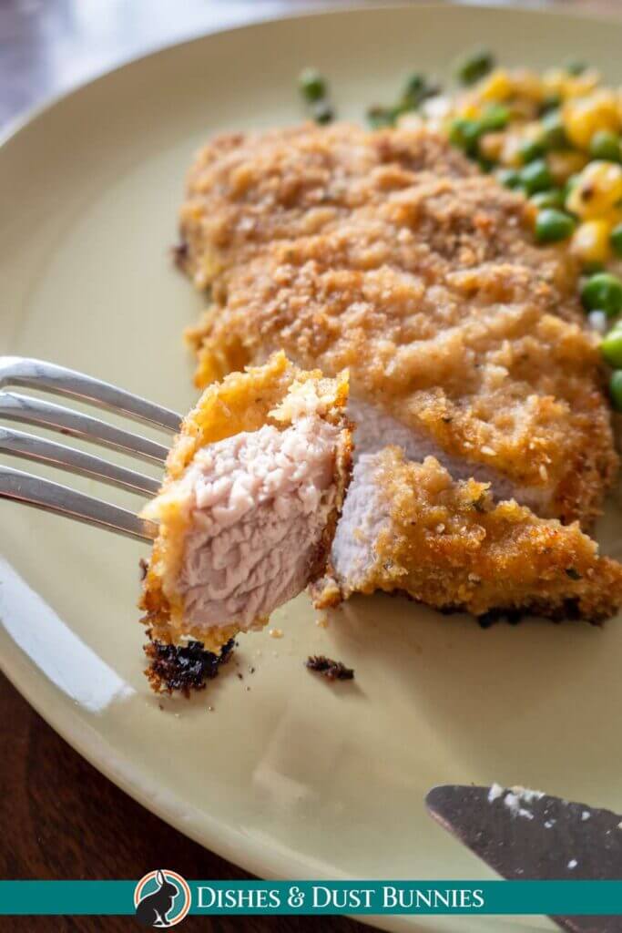 Crispy Oven Baked Breaded Pork Chops - Dishes & Dust Bunnies