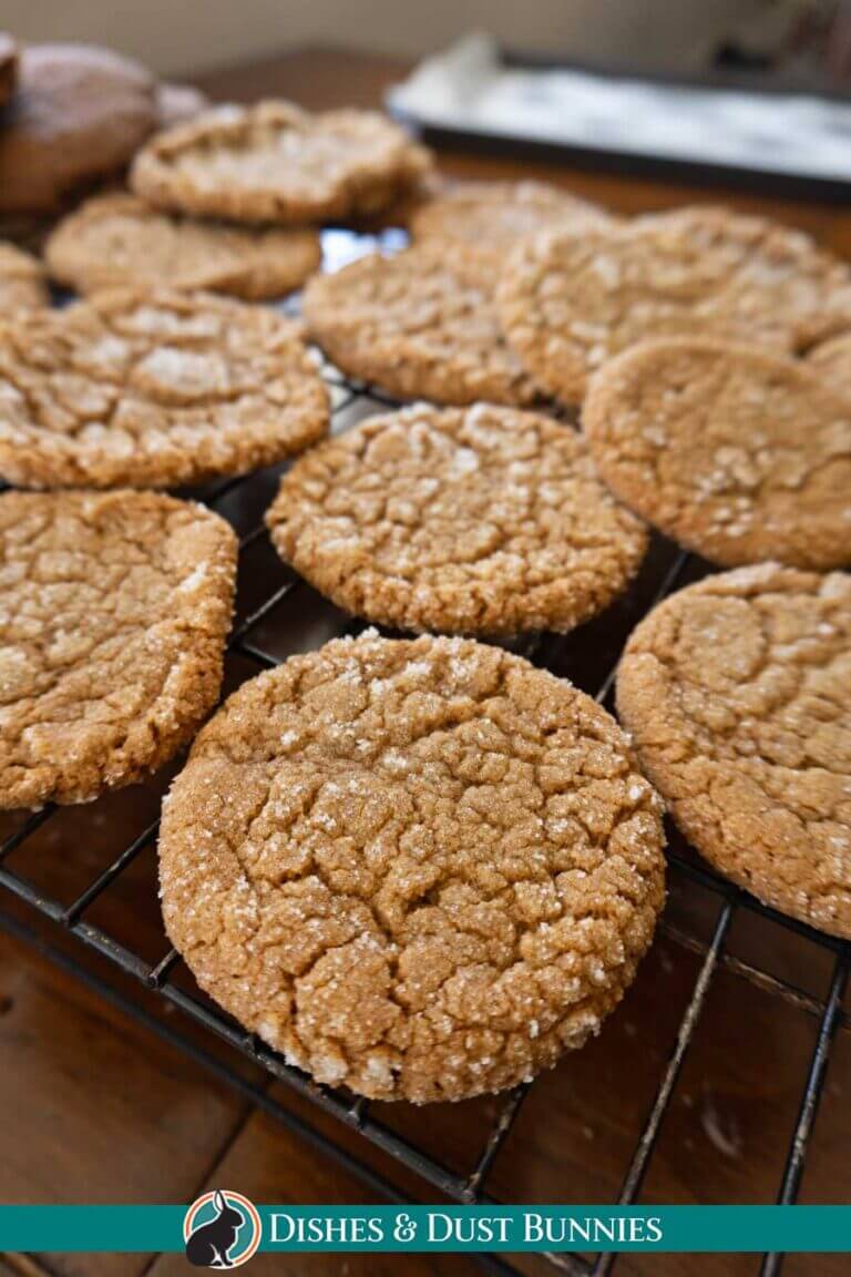 Ginger Sparkle Cookies - Dishes & Dust Bunnies