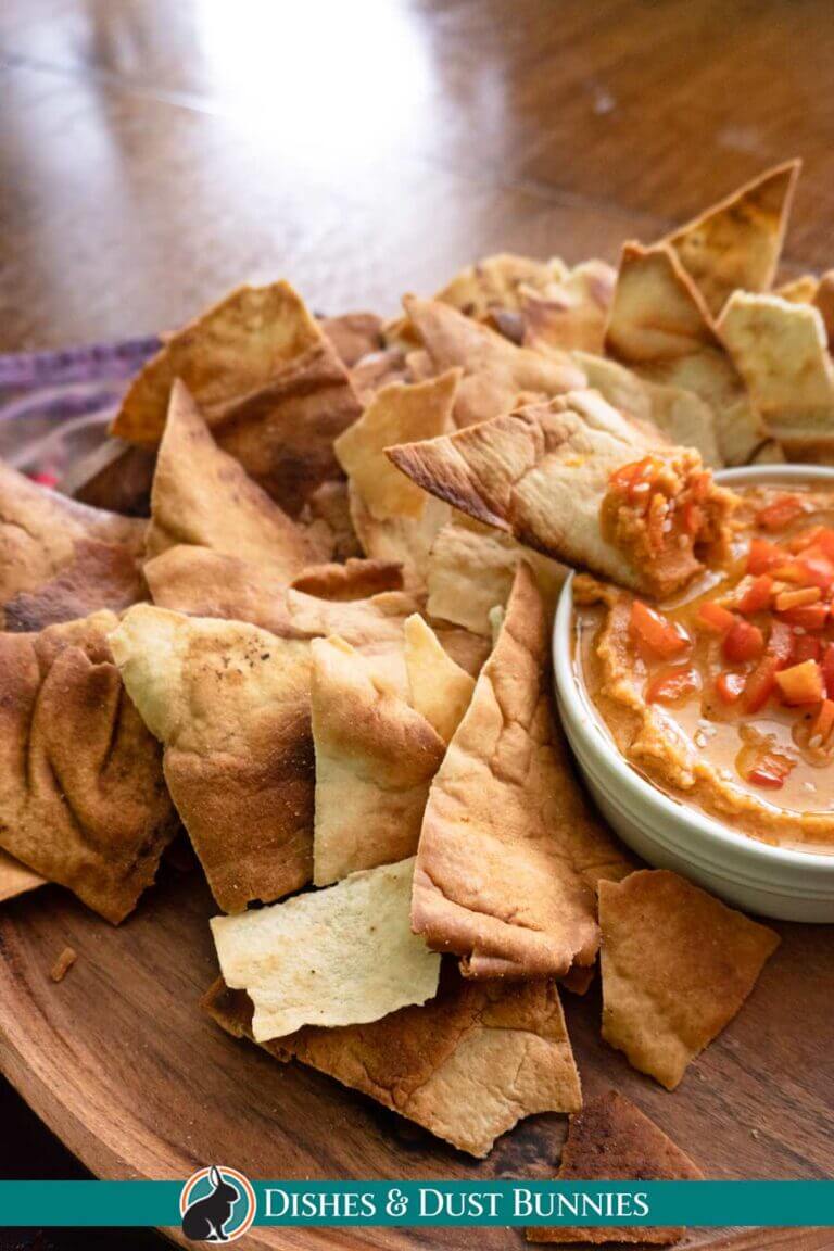 How to Make Homemade Pita Chips - Dishes & Dust Bunnies