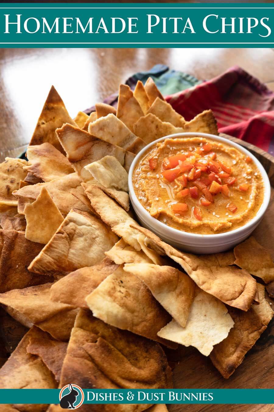 How to Make Homemade Pita Chips - Dishes & Dust Bunnies