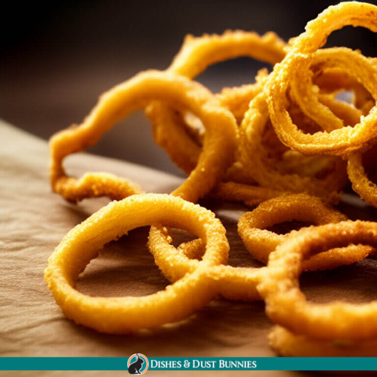 How to make perfect Crispy Onion Rings every time! - Dishes & Dust Bunnies