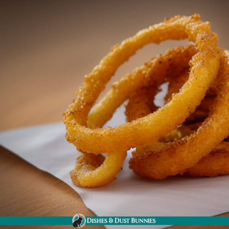 How to make perfect Crispy Onion Rings every time! - Dishes & Dust Bunnies