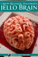 Creepy Realistic Halloween Jello Brain - Dishes & Dust Bunnies