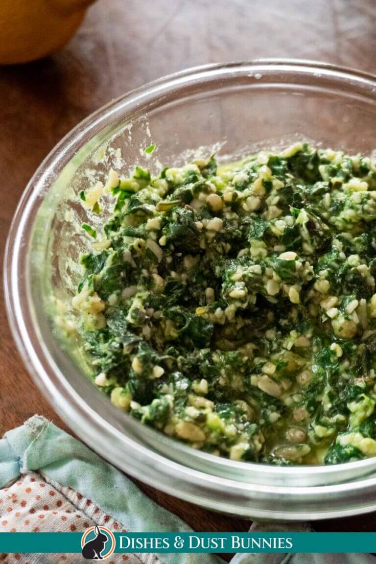 How to make Fresh Basil Pesto - Dishes & Dust Bunnies